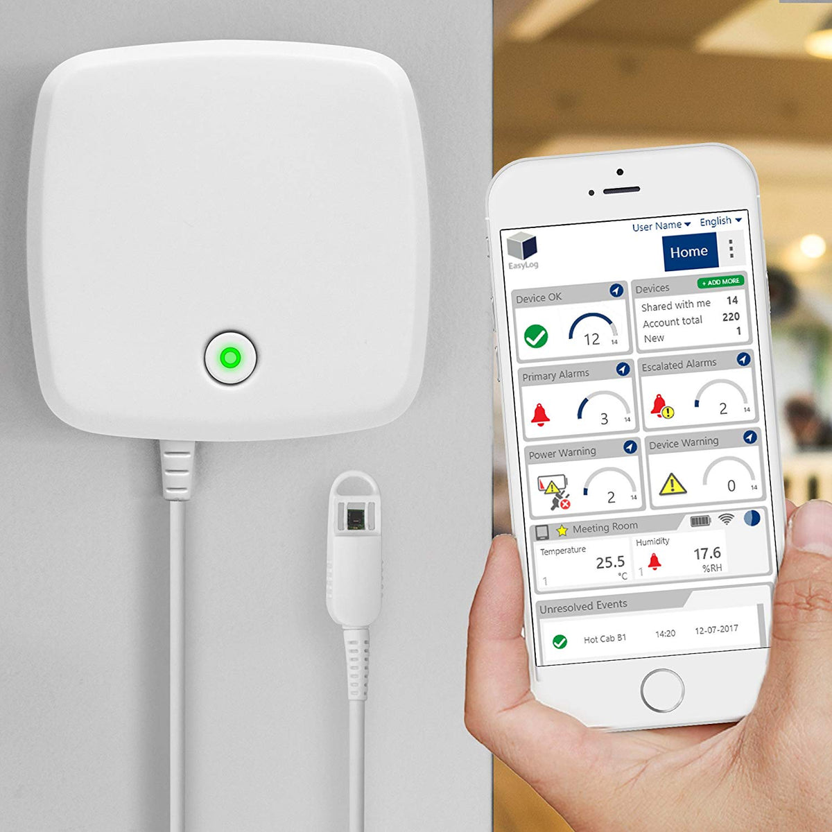 EasyLog EL-MOTE-TH WiFi temperature and humidity data logger ...